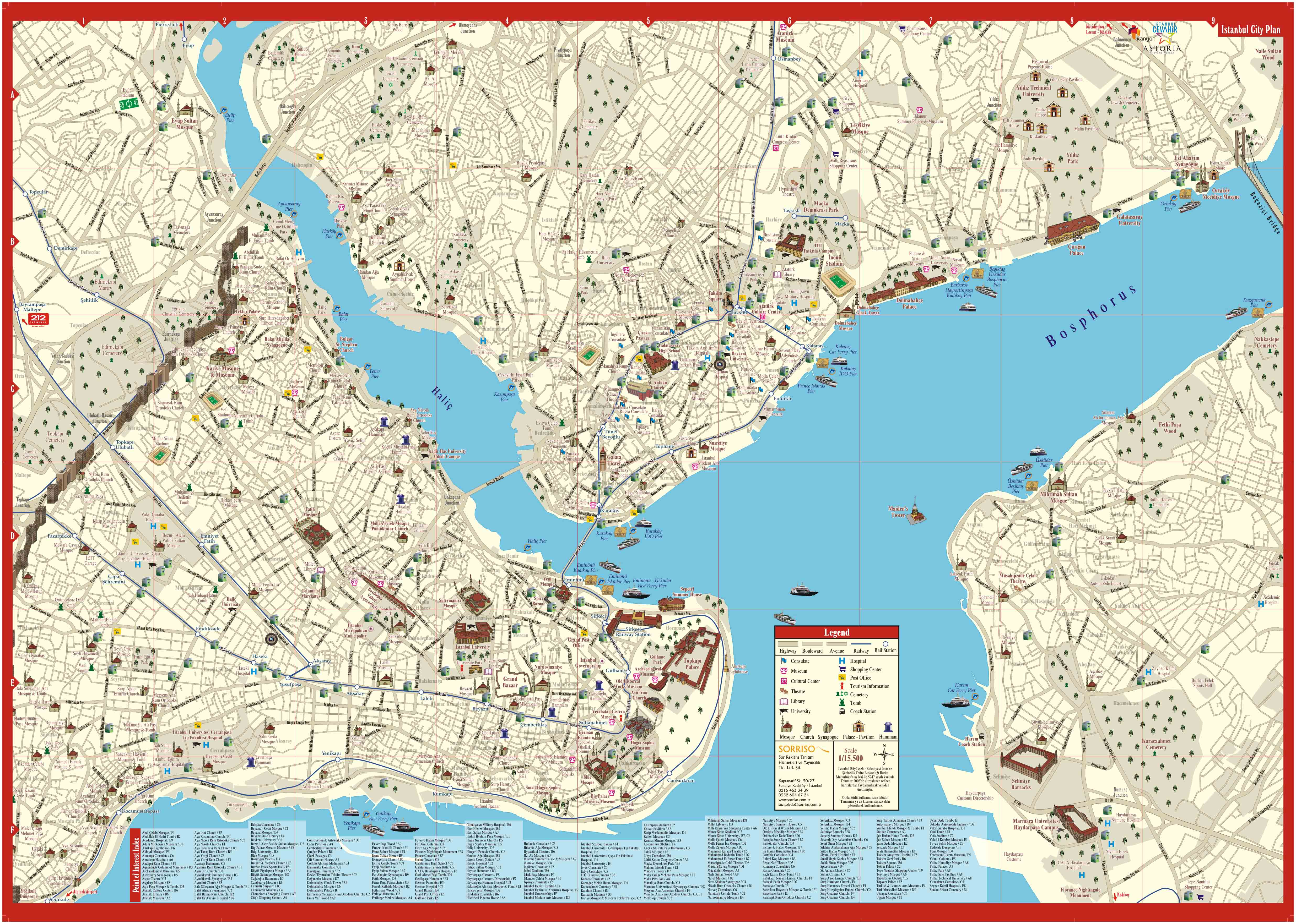 İstanbul Şehri Haritası